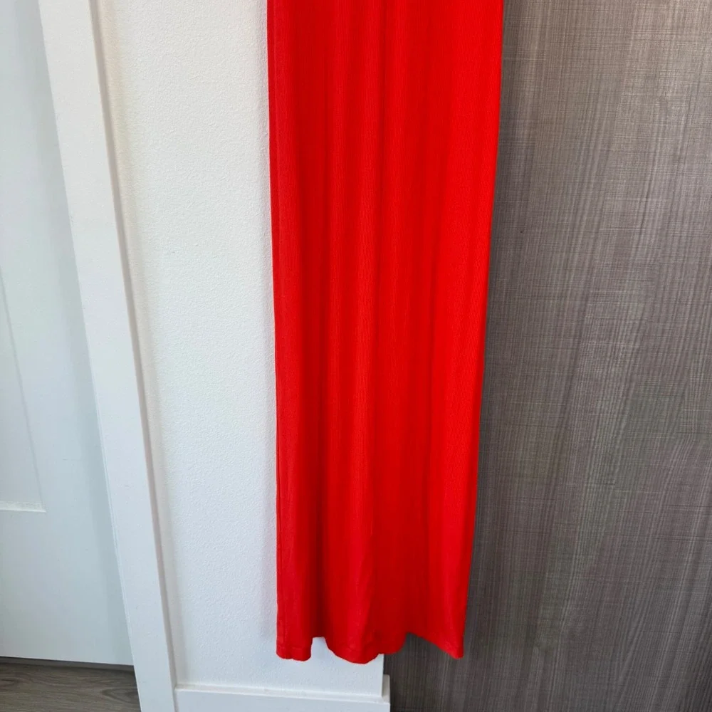 SKIMS | Dresses | Skims Orange Fire Soft Lounge Ribbed Stretch Modal ...